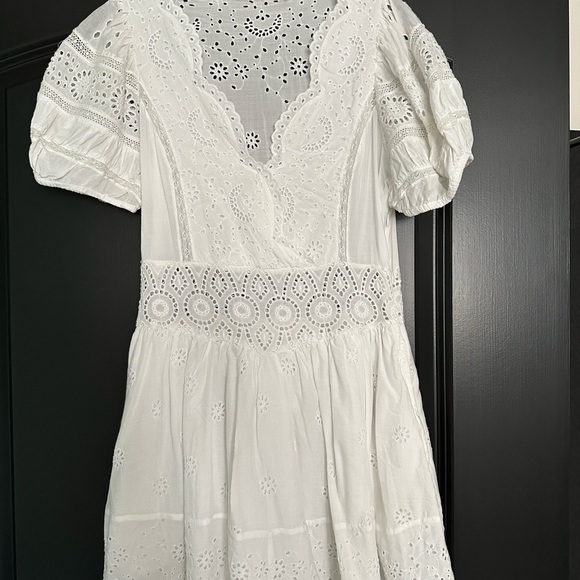 LoveShackFancy | Dresses | Loveshackfancy White Lace Mini Dress | Poshmark